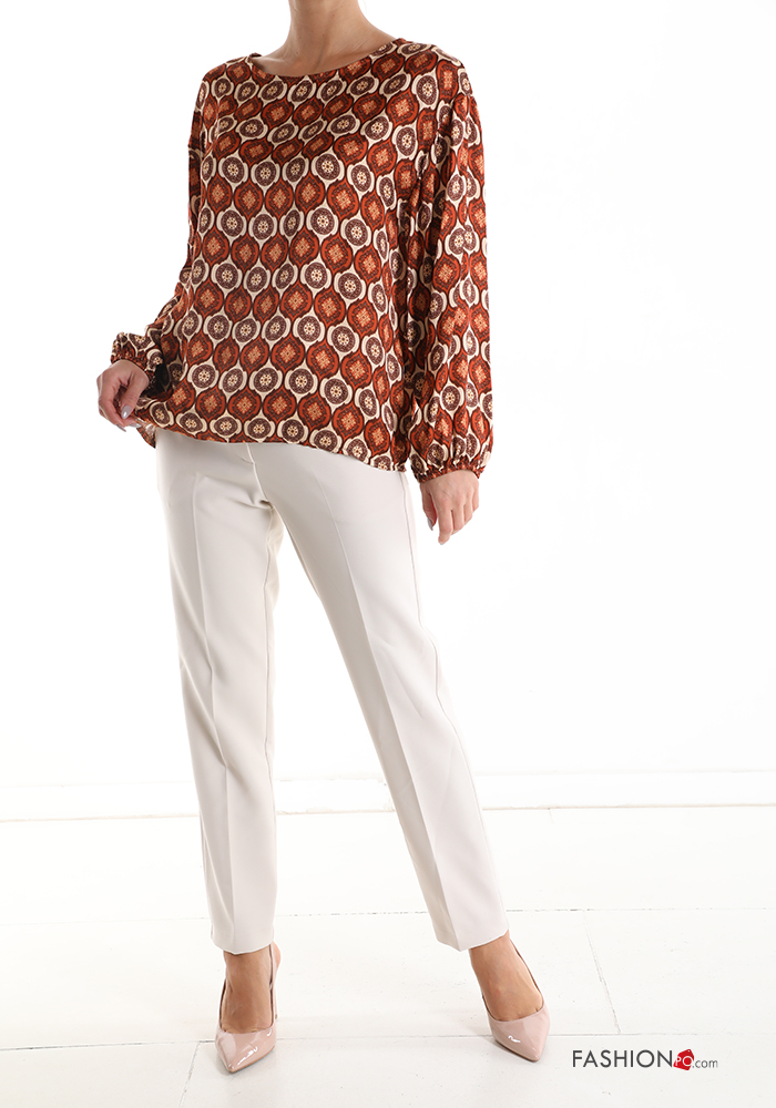 Geometric pattern Blouse | Shirts & Blouses | P25220055357 | EN