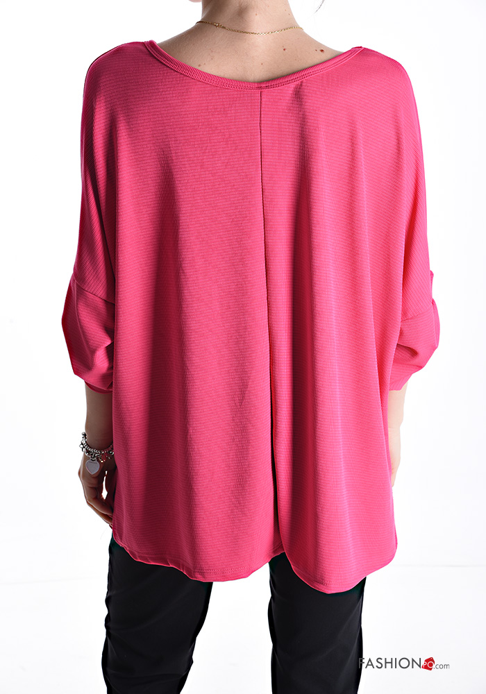 Tunic with buttons 3/4 sleeve | Shirts & Blouses | P49240002402 | EN