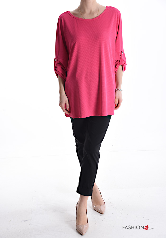 Tunic with buttons 3/4 sleeve | Shirts & Blouses | P49240002402 | EN