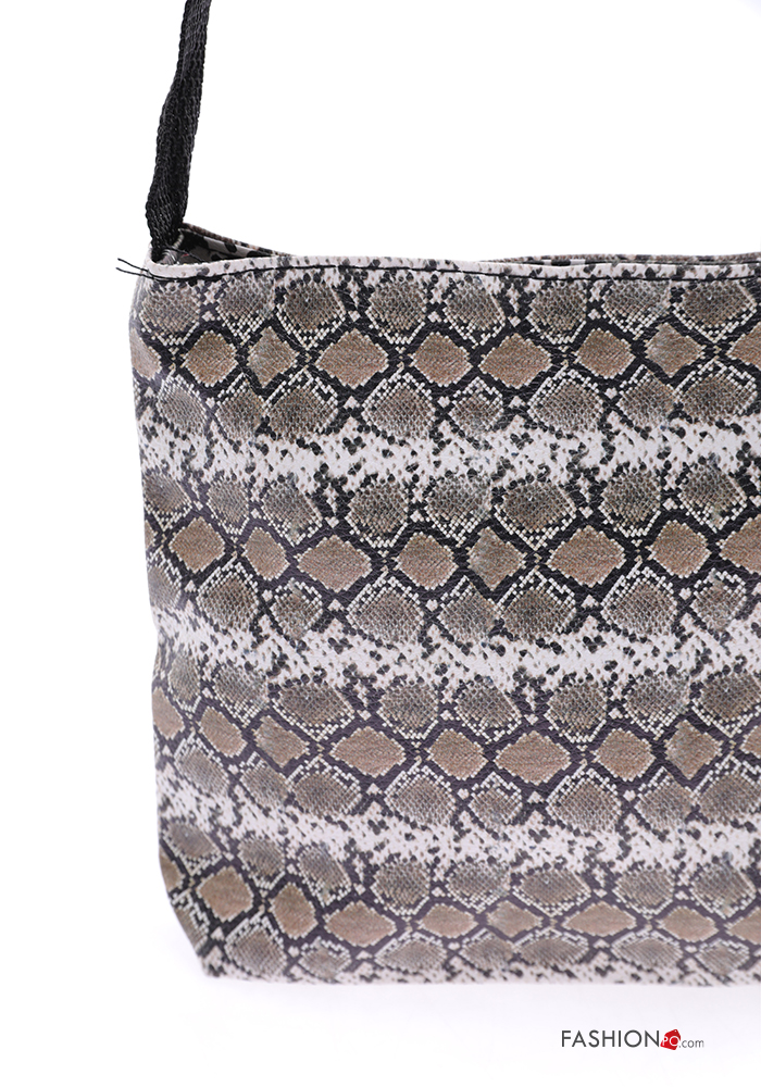 Snake print Bag with zip with shoulder strap | Bags | P79230001175 | EN