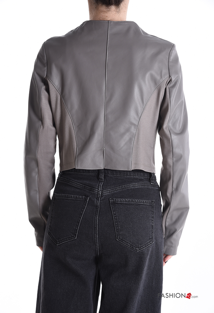 Bikerjacke aus Echtes Leder | P84250003487 | DE