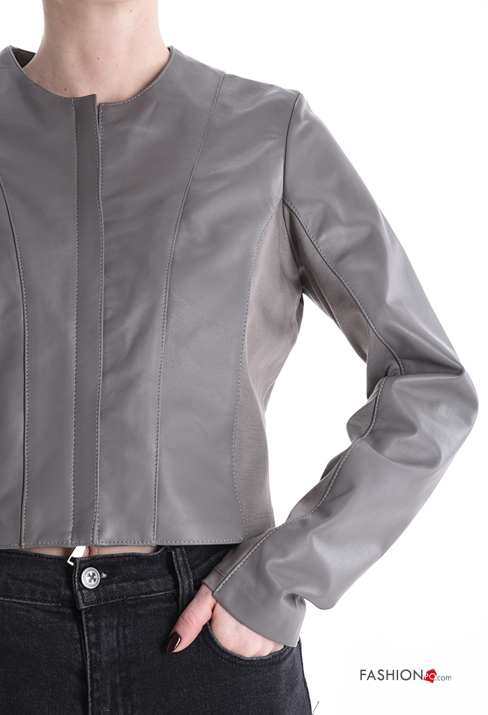 Bikerjacke aus Echtes Leder | P84250003487 | DE