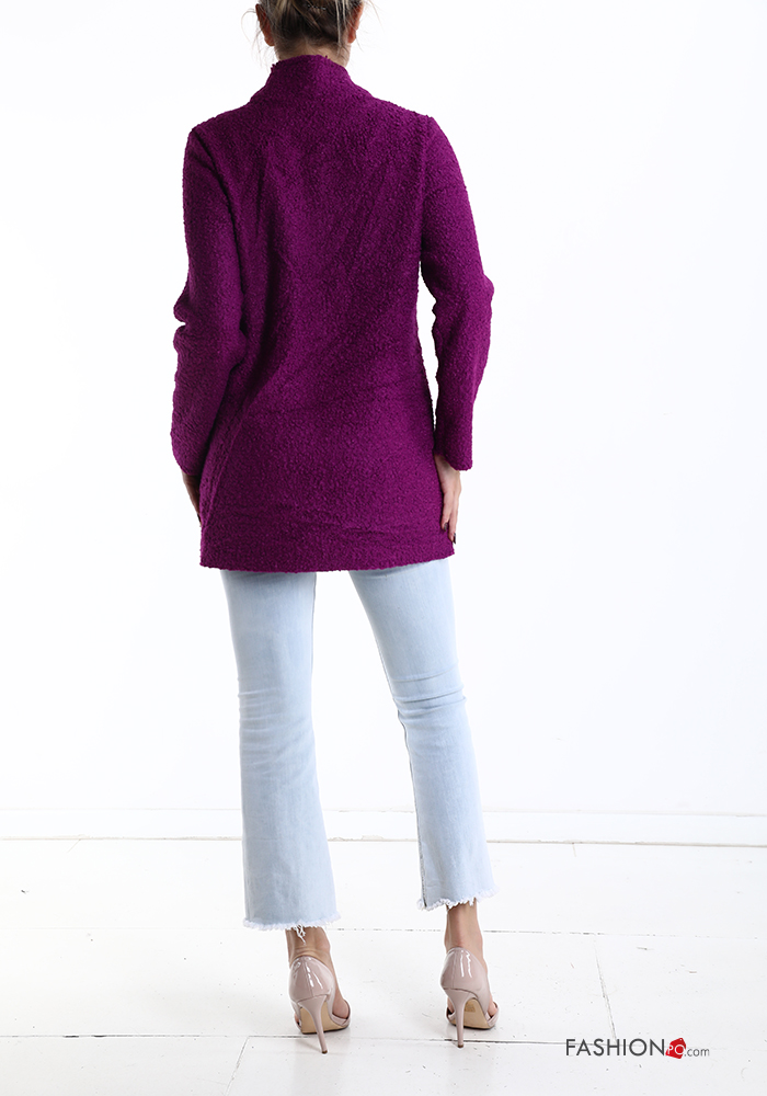 Coat Rollneck without lining with buttons | Coats & Jackets ...