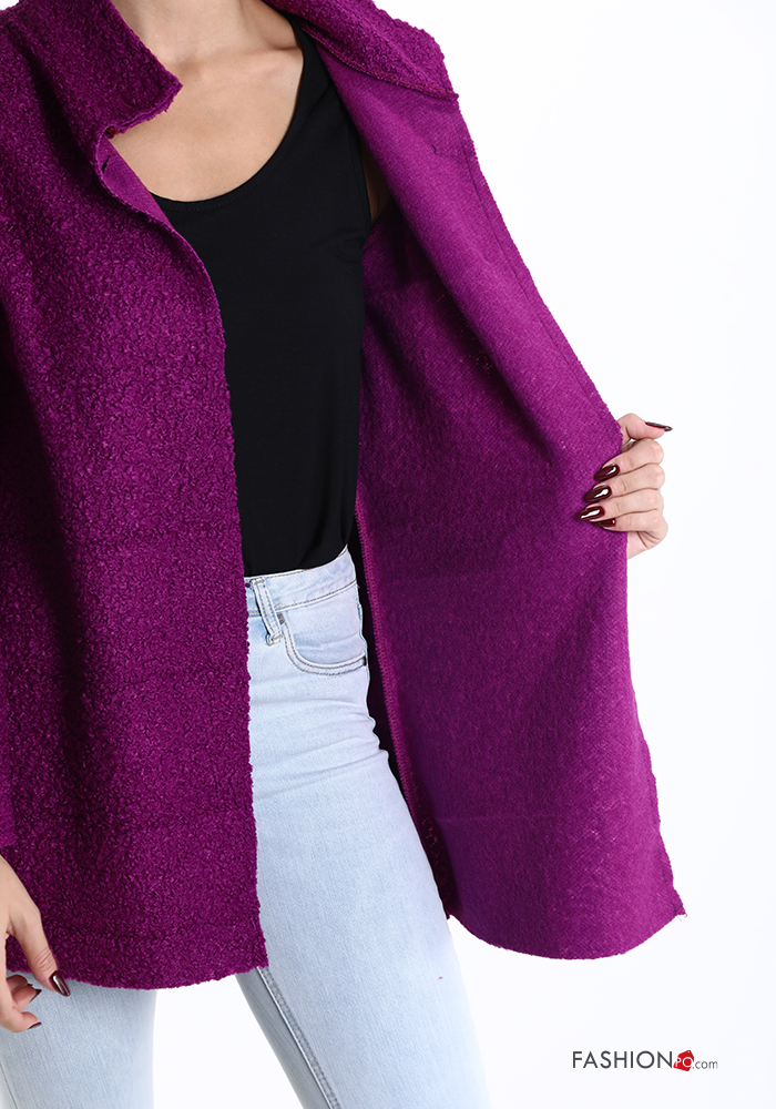 Coat Rollneck without lining with buttons | Coats & Jackets ...